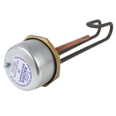 Backer 11" Anti Corrosive Immersion Heater with Thermostat (PACK 311C ...