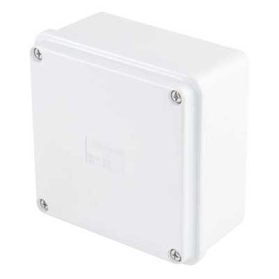 MCG 100mm x 100mm x 50mm Plastic Adaptable Box White IP66 (005.PL WHITE ...