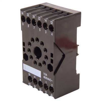 MCG 11 Pin Relay Base for JQX10 Model 11 Pin Relays (10-3Z-C3) | CEF