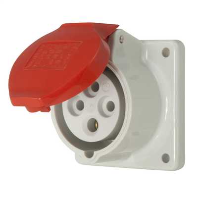 Walther 16A 3P+E 415V Wall Socket IP44 (110406) | CEF