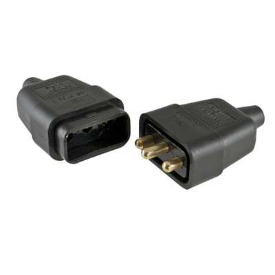 F4P 10A 3 Pin Connector Black(F4PNC10/3B) | CEF