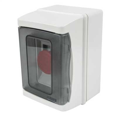 MCG Emergency Stop Twist Release Enclosed Pushbutton Station IP65 (PBS1 ...