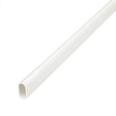 Centaur 25mm PVC Oval Conduit White (3m Length) (OCO 1000W) | CEF
