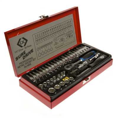 CK 39 Piece 1/4 Inch Drive Metric Socket Set (T4655) | CEF