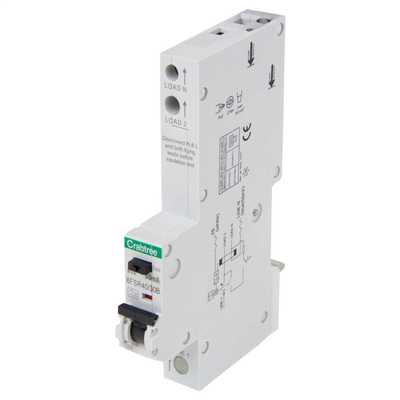 Crabtree Loadstar 40A Single Pole 1 Module B Curve 6kA 30mA Type A RCBO (6FSR40/30B) | CEF