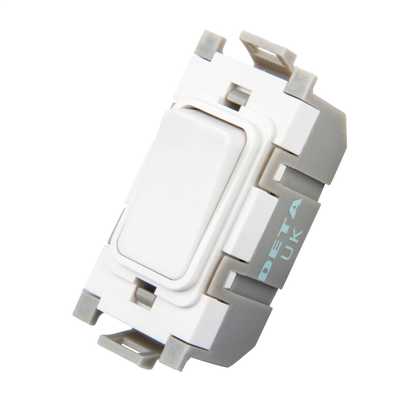 Deta 10A Single Pole 2 Way Grid Switch (G3502) | CEF