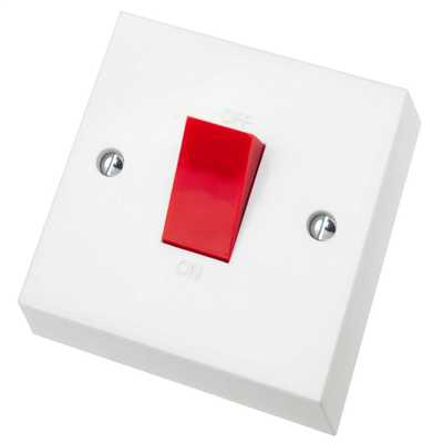 45A Double Pole 1 Gang Switch | CEF