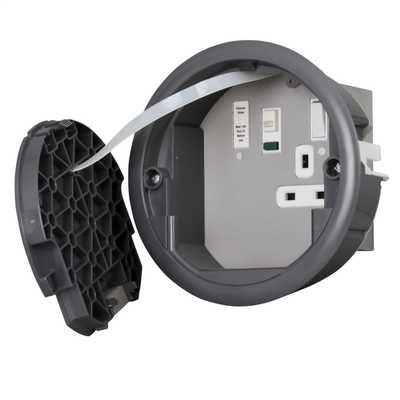 Electrak Floor Grommet 169mm Diameter with RCD Socket (EG0045) | CEF