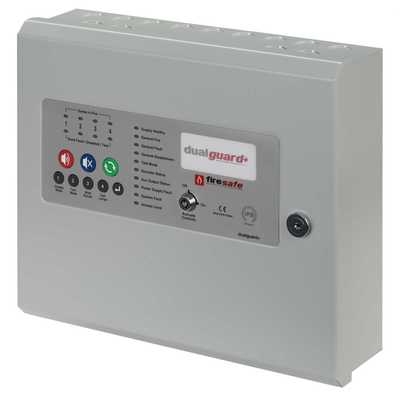 Dualguard+ 4 Zone 2 Wire Fire Panel with Batteries (FSDG4) | CEF
