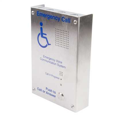 Firesafe Surface Mount Disabled Refuge Outstation Stainless Steel ...