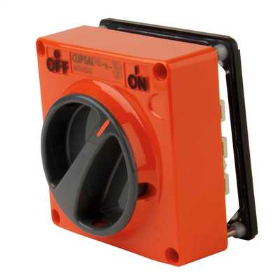 Schneider Clipsal 32A 3 Pole Rotary Isolator Switch IP66 Orange ...