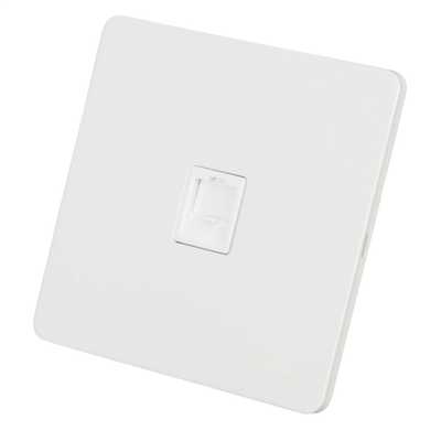 Schneider GET Ultimate 1 Gang Screwless RJ45 Data Socket White Insert ...