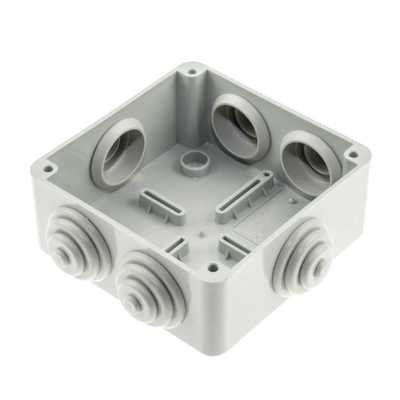 Gewiss 108mm x 108mm x 52mm PVC Adaptable Box Grey IP55 (GW44004) | CEF