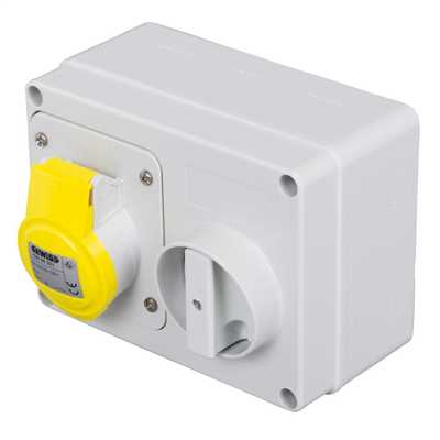 Gewiss 16A 2P+E 110V Interlocked Socket IP44 (GW66001) | CEF