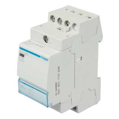 Hager 25A 2 Module Contactor 2 NO Contacts (ESC325) | CEF