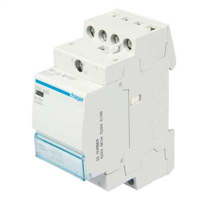 Hager 25A 2 Module Contactor 4 NO Contacts (ESC425) | CEF