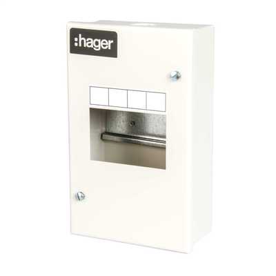 Hager 4 Module Metal Clad Enclosure (IU4) | CEF