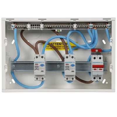Hager 10 Way Dual 100A RCD High Integrity Metal Clad Consumer Unit (VM910CU) | CEF