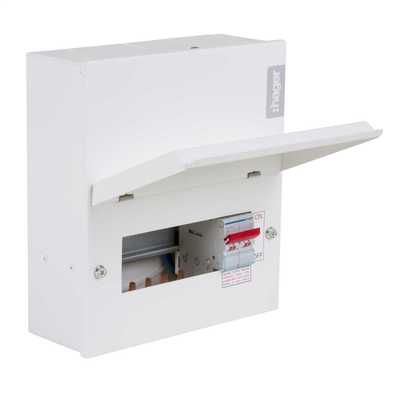 Hager 6 Way 63A Isolator Incomer Metal Clad Consumer Unit (VML206) | CEF
