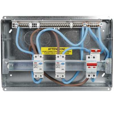 Hager 12 Way Dual 100A RCD High Integrity Flush Metal Clad Consumer ...