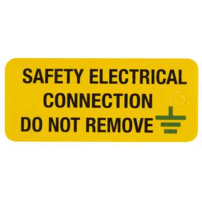 Industrial Signs 80mm x 35mm Safety Electrical Connection Do Not Remove ...