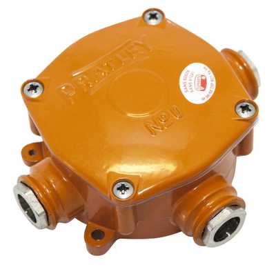 Pratley Three Way Size 0 Aluminium Alloy Junction Box Orange (08042) | CEF