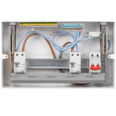 Legrand 10 Way Flexible Dual 80A RCD High Integrity Metal Clad Consumer ...