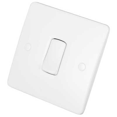 Legrand 10A 1 Gang 2 Way Light Switch White (730001) | CEF