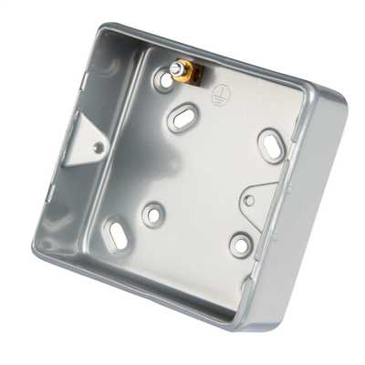 Legrand 1 Gang Surface Mounting Metal Back Box without Knockouts ...