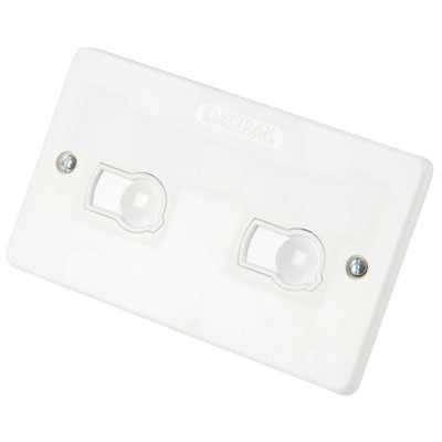 Legrand Electrak 13A 2 Gang Unswitched Socket White (AZ0010) | CEF