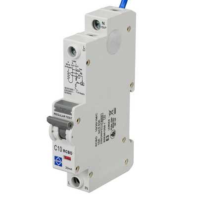 Lewden 10A Single Pole 1 Module C Curve 6kA 30mA Type AC RCBO (RCBO-10/30/1M/C) | CEF