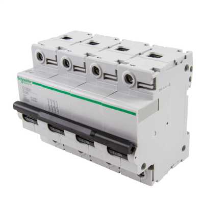 Schneider Acti9 125A Four Pole 15kA C Curve MCB (A9N18481) | CEF