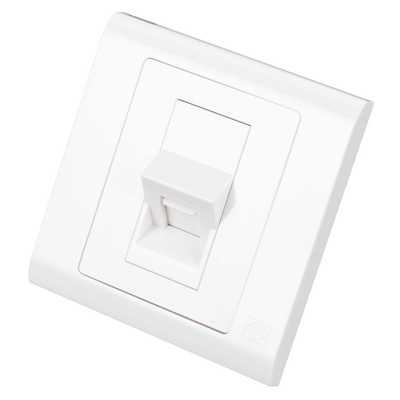 MK Essentials 1 Gang RJ45 CAT6 Socket White (MV428WHI) | CEF