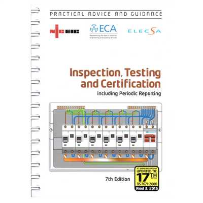 NICEIC 17th Edition Inspection Testing and Certification 3rd Amendment ...