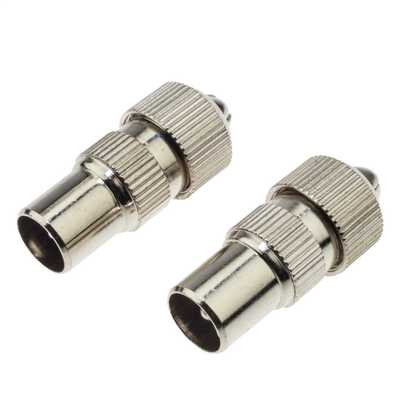Philex Metal Coaxial Plug (Pack of 2) (19100HS2) | CEF