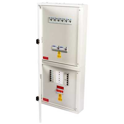 Proteus EV 4 Way TP+N Populated Distribution Board with 125A Mains ...
