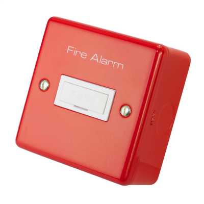 3A Fused Spur Neon and Key Switch Metal Clad Red | City Electrical Factors