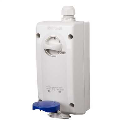 Scame ADVANCE 2 16A 2P+E 230V Interlocked Socket IP44 (560.1683) | CEF