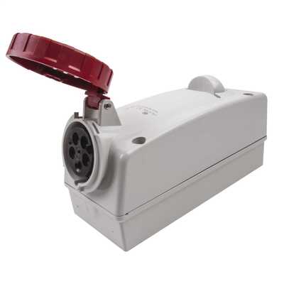 Scame ADVANCE 2 16A 3P+N+E 415V Interlocked Socket IP67 (561.1687) | CEF