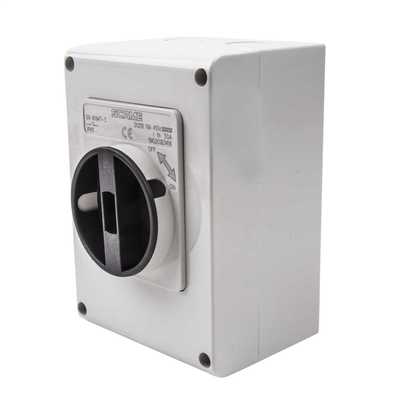 Scame 16A 4 Pole DC Surface Mounting Isolator IP65 (590.DCGE0416) | CEF