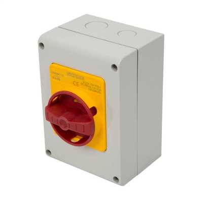 Scame 40A 4 Pole Rotary Isolator Switch IP65 (590.EM4015) | CEF