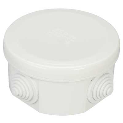 Scame Ø80 x 40mm Round PVC Adaptable Box IP44 (680.002) | CEF
