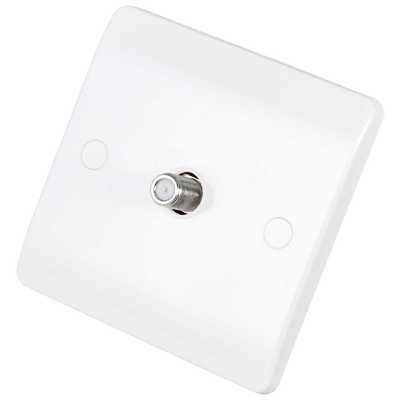 Scolmore Click Mode 1 Gang Non Isolated Satellite Socket White (CMA156 ...