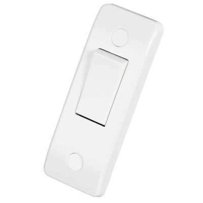Scolmore Click Mode 10A 1 Gang 2 Way Architrave Switch White (CMA171) | CEF