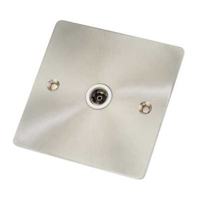 Scolmore Click Define 1 Gang Non Isolated Coaxial Socket White Insert ...