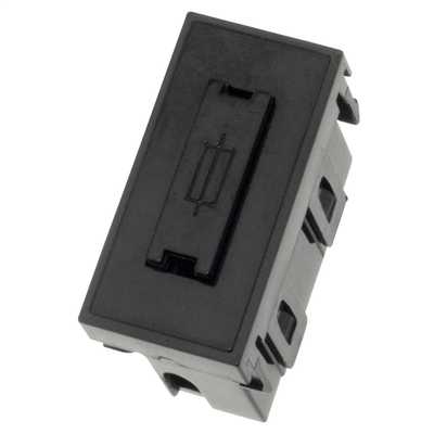Scolmore Click New Media 13A Fused Connection Unit Euro Module Black ...
