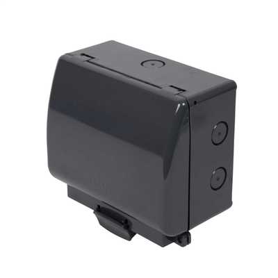 Scolmore IP66 Weatherproof Twin 2 Gang Enclosure (OA502AG) | CEF