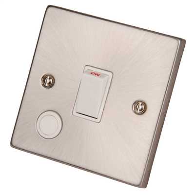 Scolmore Click Deco 20A DP 1 Gang Switch with Flex Outlet White Insert ...