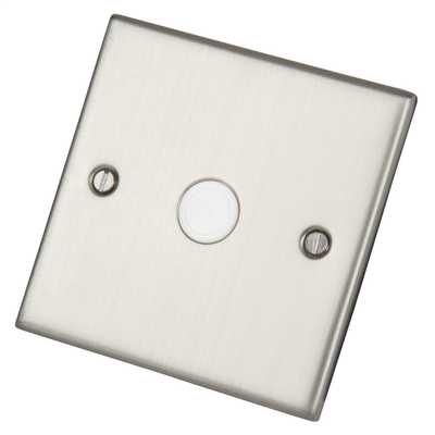 LGA Selectric 5M 20A Flex Outlet Plate White Insert Satin Chrome ...