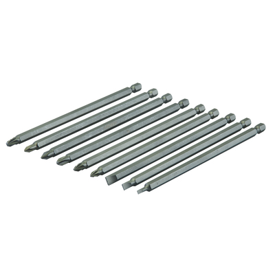 Silverline 150mm Cr-V Extra Long Power Bit 9 Piece (SB08) | CEF